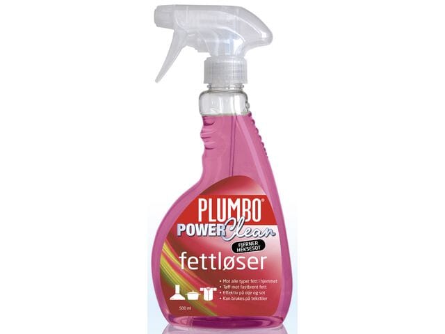 PLUMBO CLEAN FETTLØSER SPRAY 500ML - Skjeldestad Kontorspar Sogndal ...